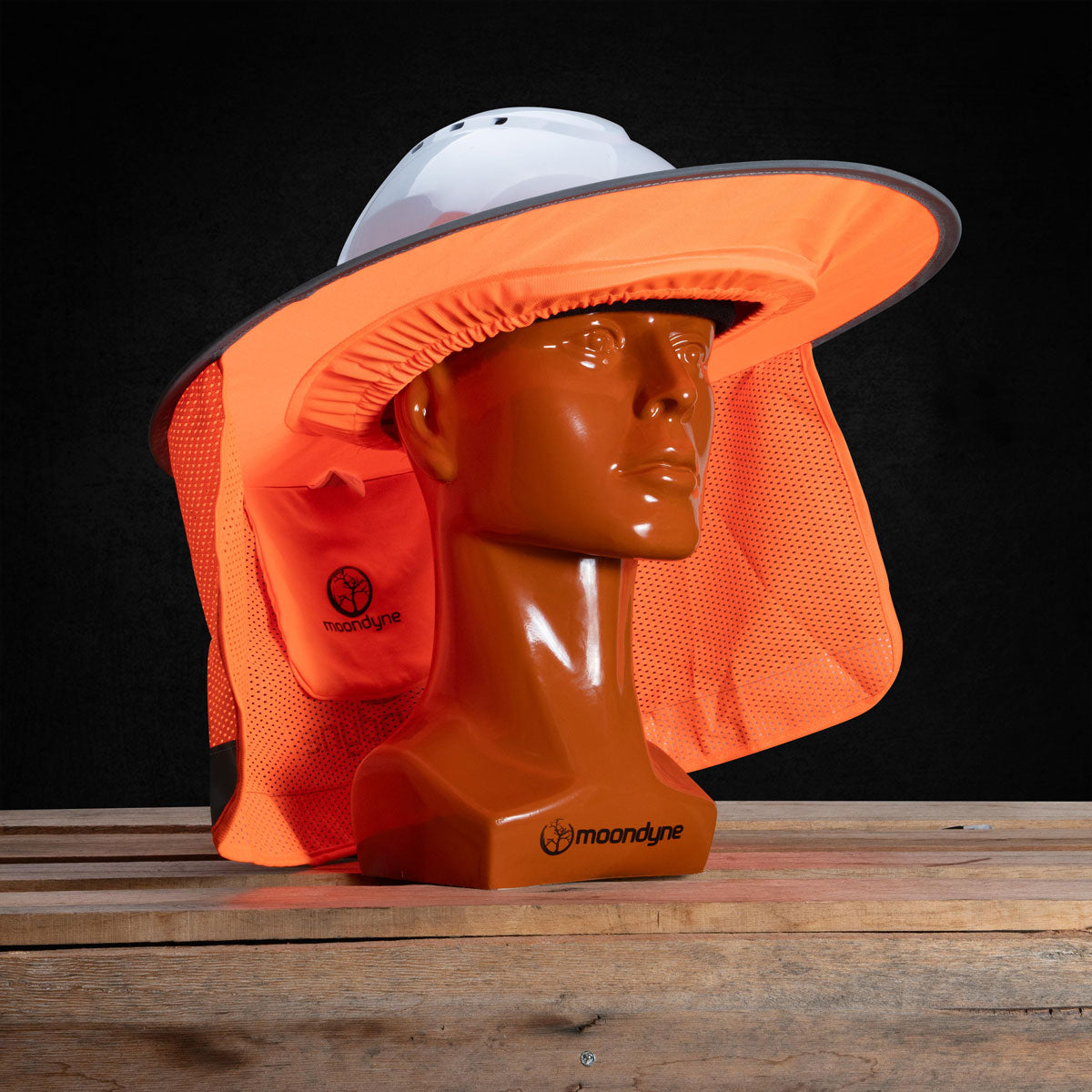 Pop-up Protection for Hard Hats - Orange – Moondyne