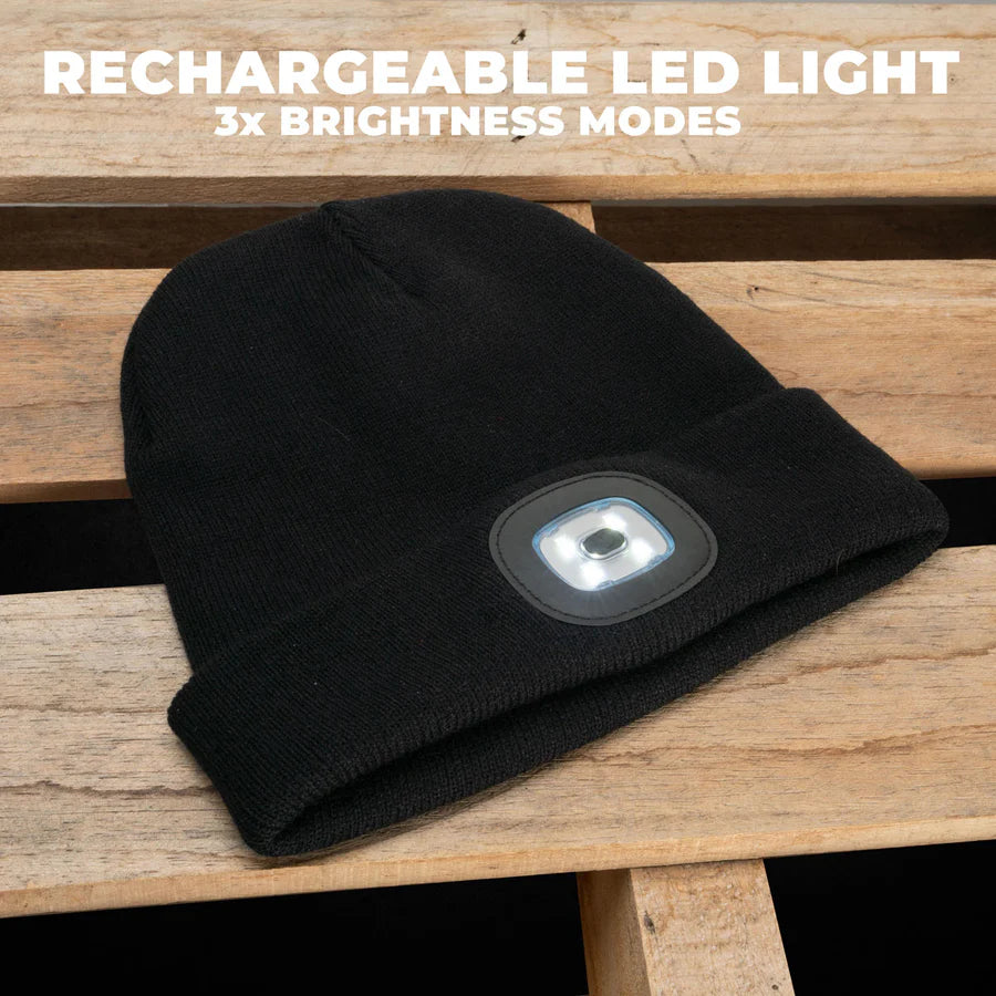 LED Rechargeable Beanie – Moondyne